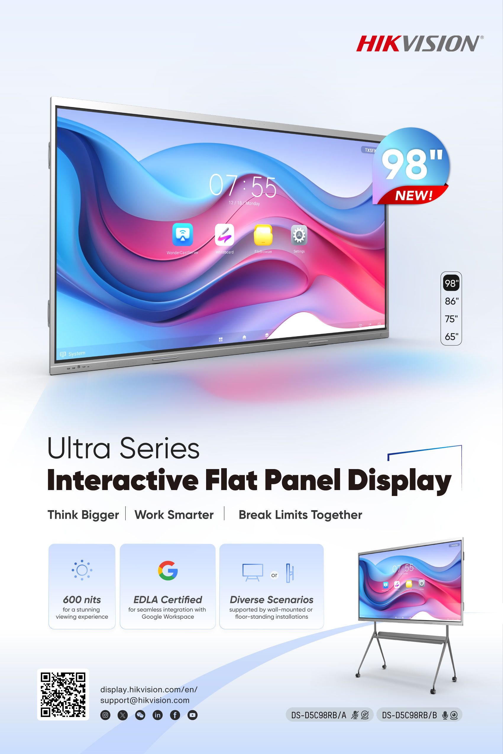 Ultra Series - WonderHub Interactive Display - Hikvision APAC Commercial Displays